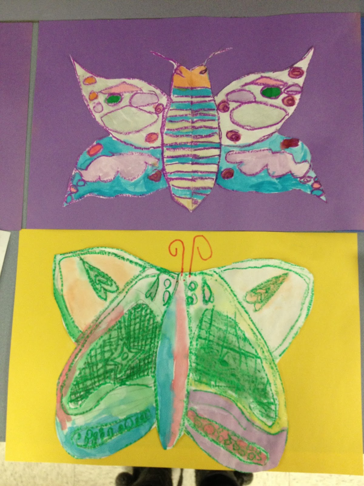 Color Me Michelle: 2nd Grade - Formal Balance/Symmetry Butterflies
